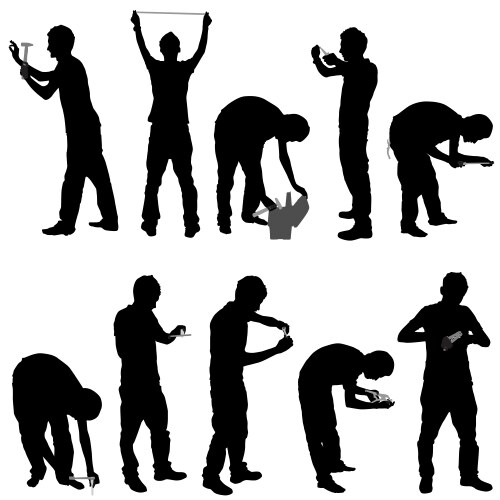 Construction workers Royalty Free Vector Image