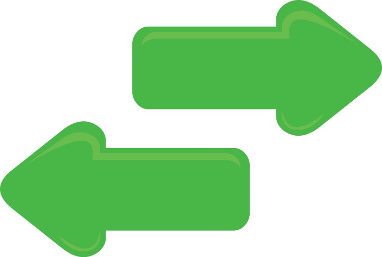 Icon arrows before and after buttons Royalty Free Vector