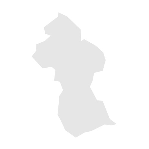 Guyana simplified map Royalty Free Vector Image