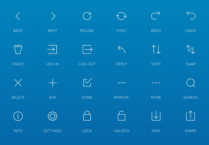 System user interface ui icon set high quality Vector Image