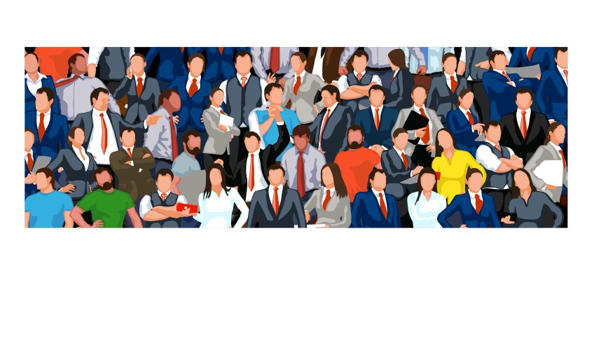 A Lot of People Vector Images (over 3,700)