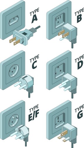 Electrical Plug Type Types Vector Images (over 1,900)