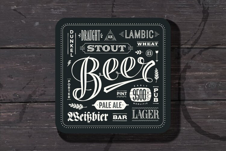 Drink Coaster Vector Images (over 1,400)