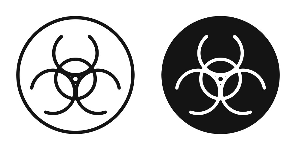 Biohazard icon Royalty Free Vector Image - VectorStock