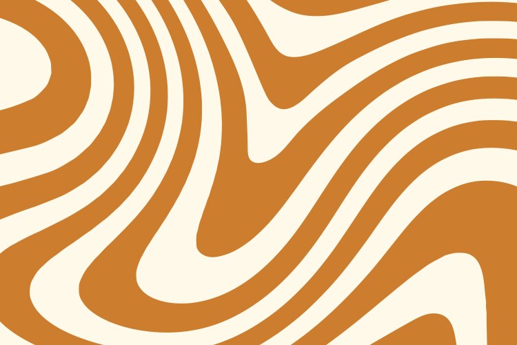 Wavy caramel background pattern with candy Vector Image