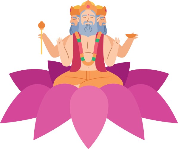 Hindu Lord Brahma Vector Images (over 110)