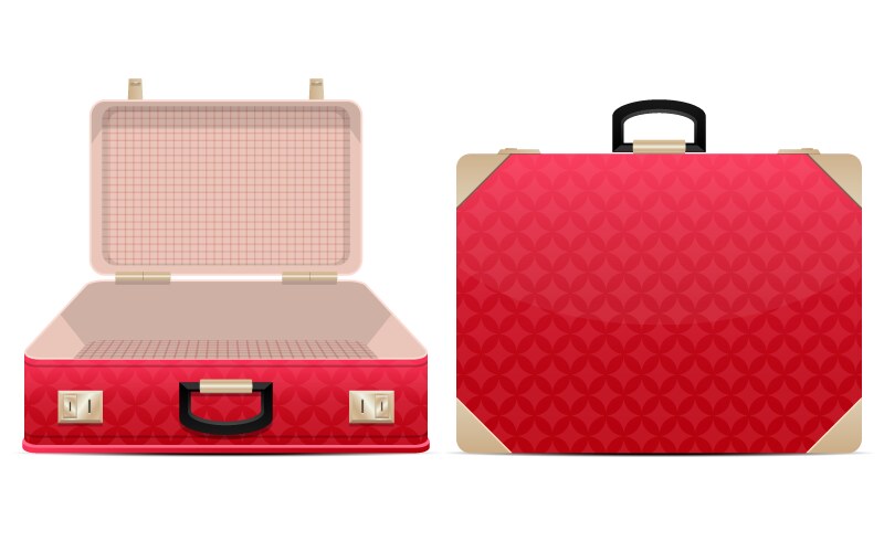 Open suitcase icon outline style Royalty Free Vector Image