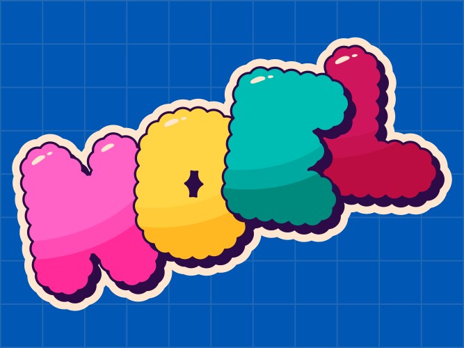 Comic cartoon label Royalty Free Vector Image - VectorStock