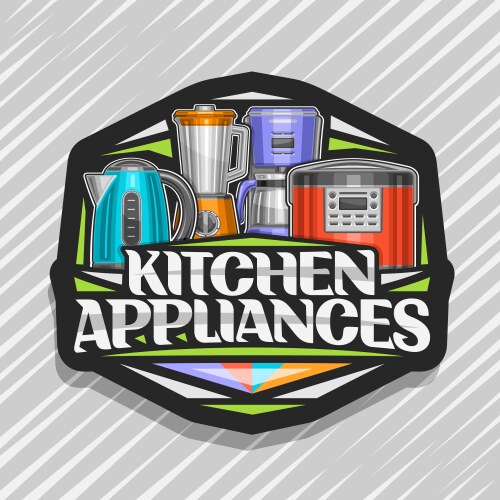 Logo for appliance store Royalty Free Vector Image