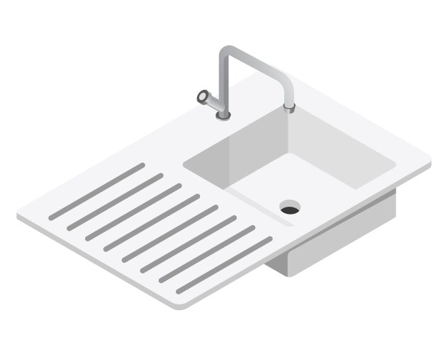 A kitchen sink Royalty Free Vector Image - VectorStock