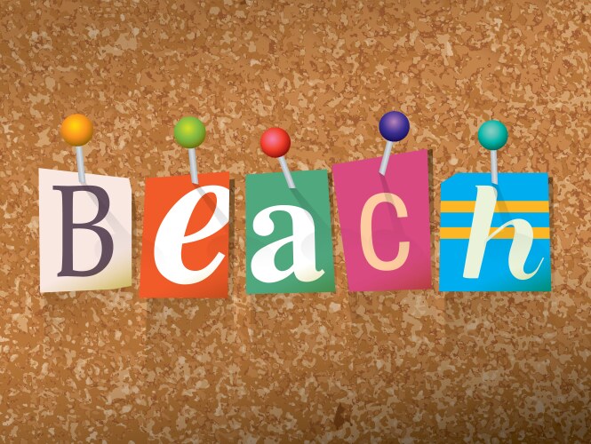 Beach Wording Vector Images (over 5,100)