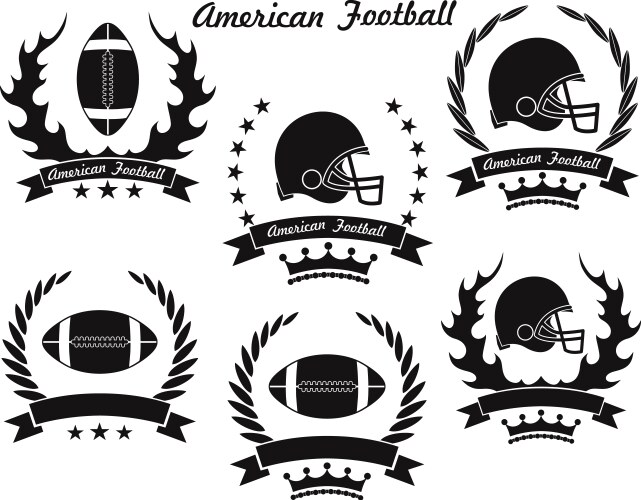 American football ball flight Royalty Free Vector Image