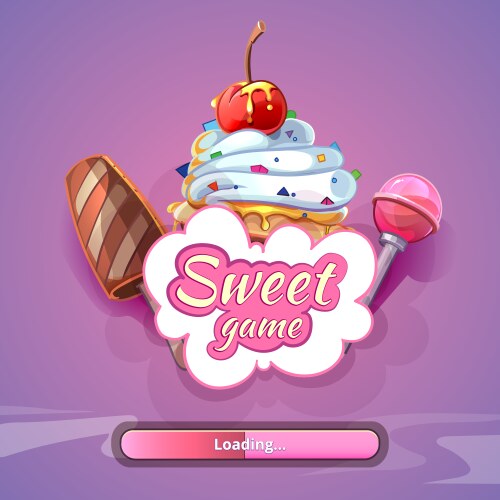 Beautiful sweet round planets candy world Vector Image