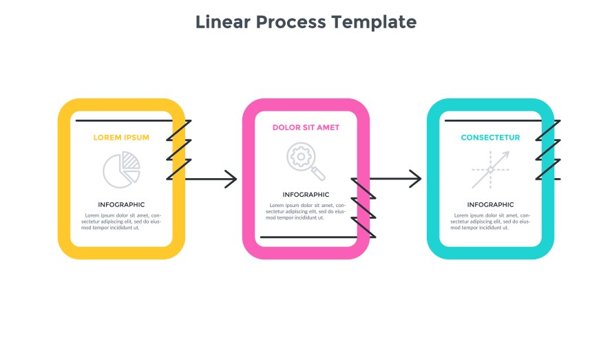 Business infographic work process 5 steps Vector Image