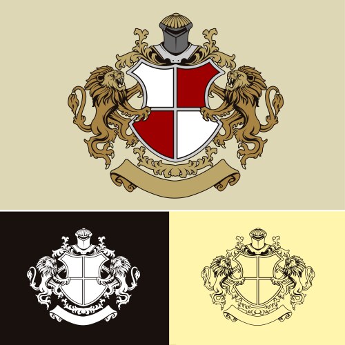 Luxury crest design template Royalty Free Vector Image