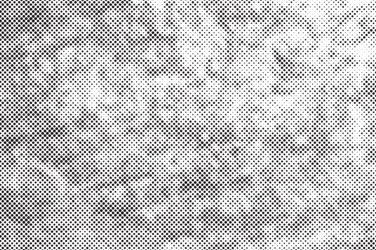 Black halftone pattern effect background Vector Image