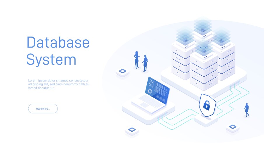 Data storage server transfer of user Royalty Free Vector