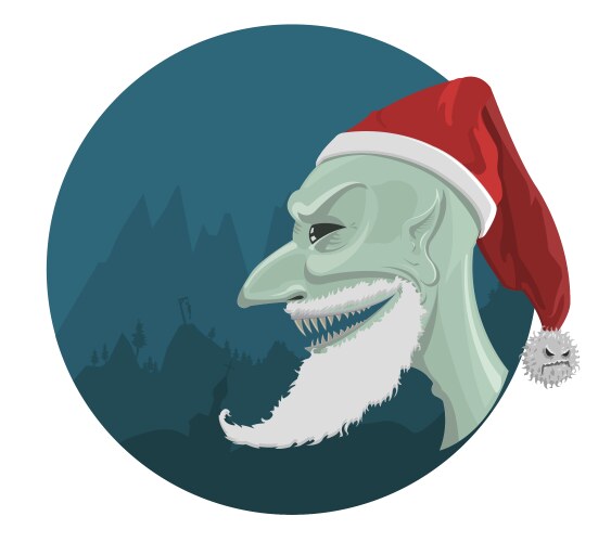 Santa Evil Vector Images (over 560)