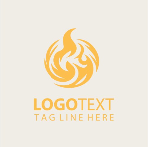 Fire wall logo Royalty Free Vector Image - VectorStock