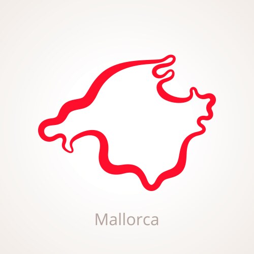 Mallorca Outline Map Vector Images (37)