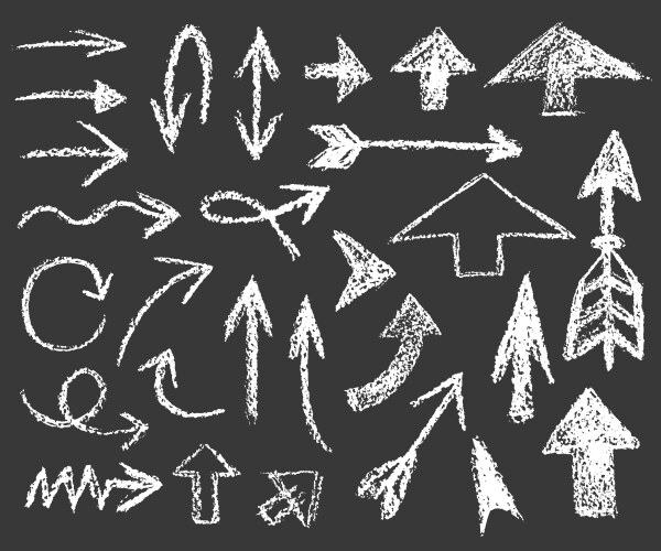 Chalk Arrow Vector Images (over 6,300)