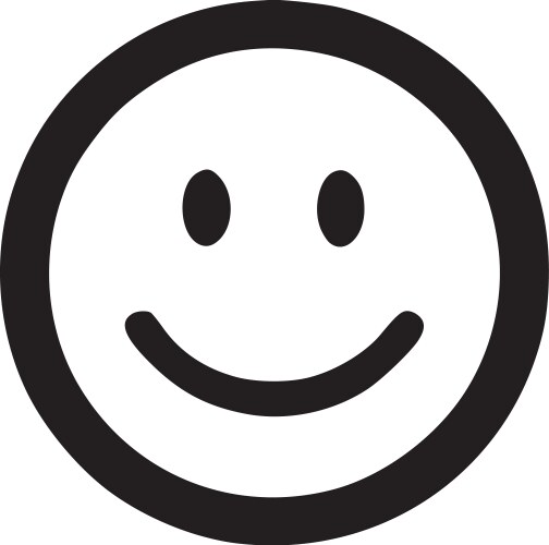 Smiley Face Black and White Vector Images (over 4,300)