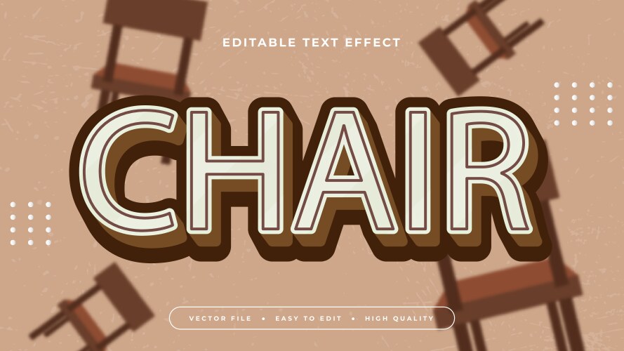 Green and white refreshing 3d editable text Vector Image