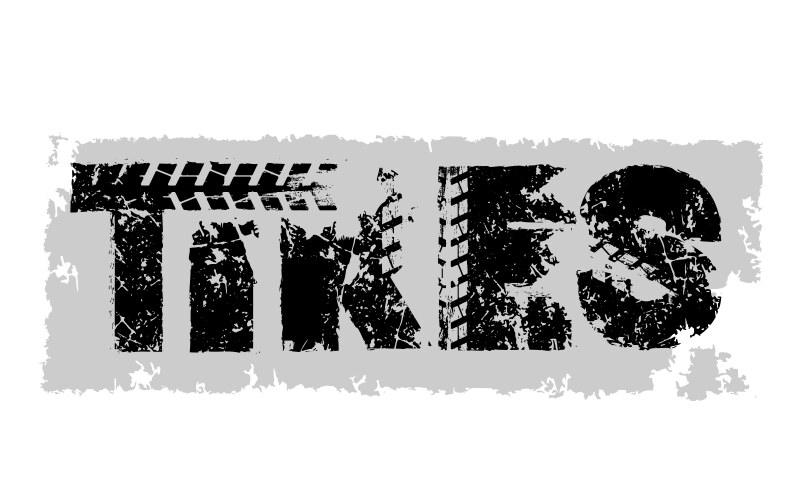 Tire Tread Font Vector Images (over 250)