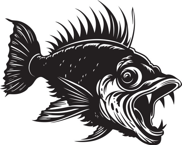 Evil Fish Vector Images (over 1,700)