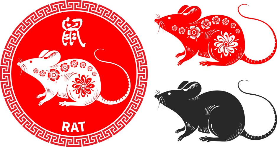 Chinese zodiac symbol dragon Royalty Free Vector Image