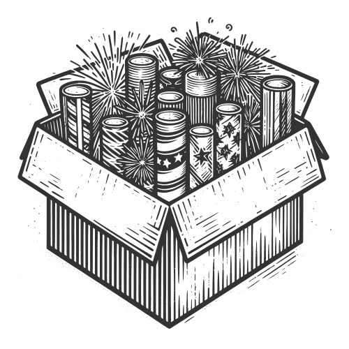 Fireworks Box Vector Images (over 7,300)