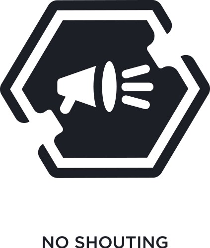 No Shouting Sign Vector Images (over 300)
