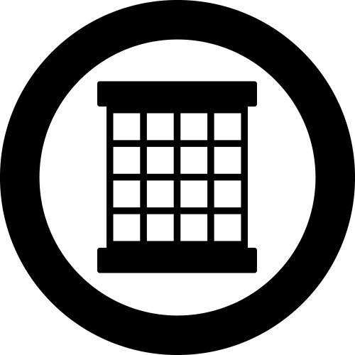 Prisoner window grid grate prison jail concept Vector Image