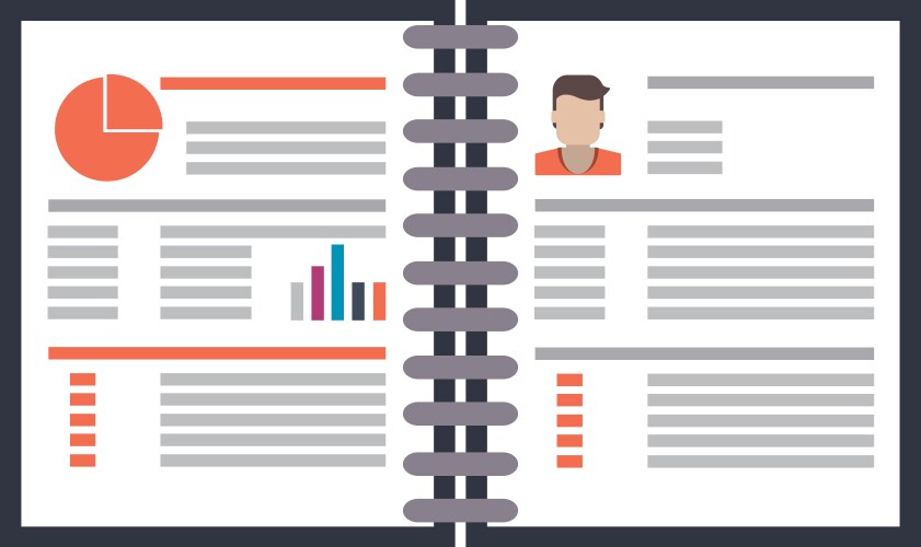 Wired notebook icon Royalty Free Vector Image - VectorStock