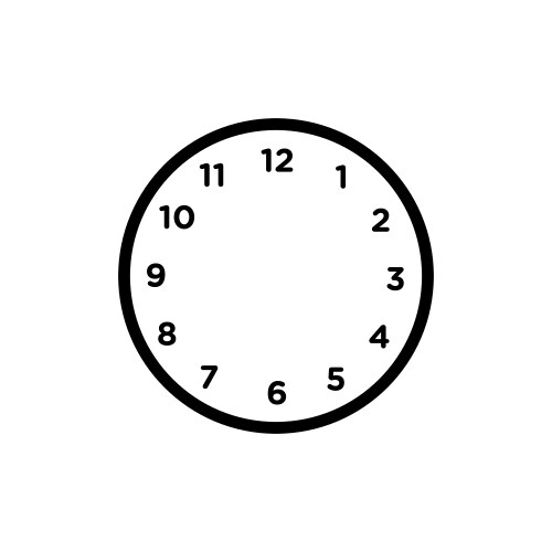 Clock face icon isolated on white background Vector Image
