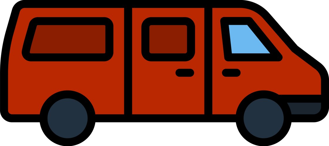 Commercial van icon Royalty Free Vector Image - VectorStock