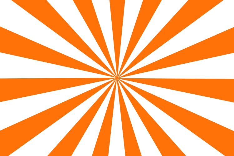 Ray retro background yellow colored rays stylish Vector Image