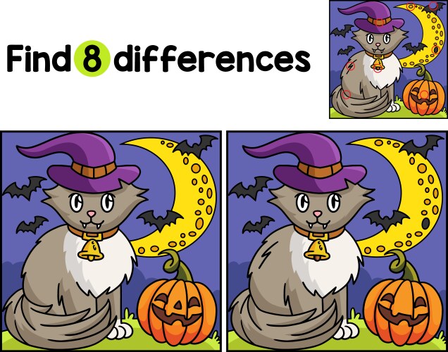 Halloween Spot the Difference Vector Images (over 190)