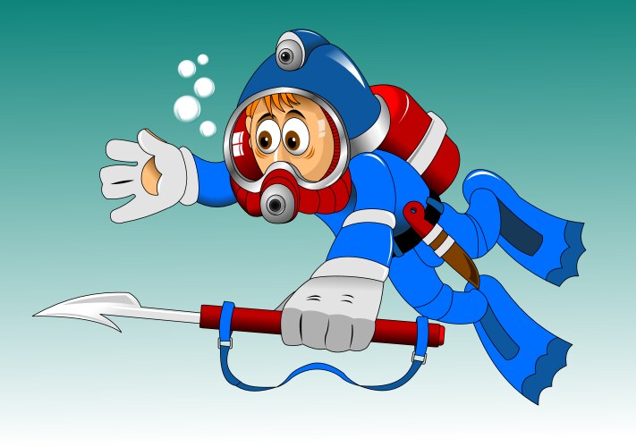 Diver Cartoon Vector Images (over 6,100)
