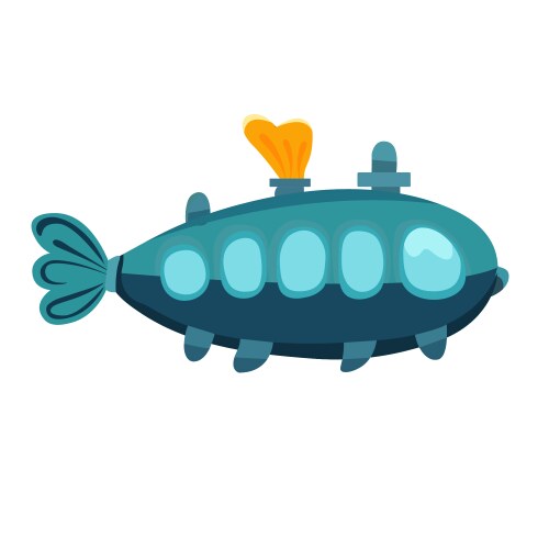 Cartoon submarine Royalty Free Vector Image - VectorStock