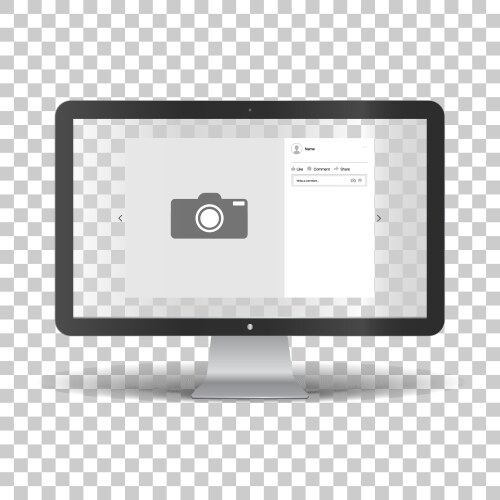 Isolated photo frame Royalty Free Vector Image