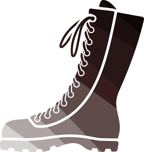 Hiking boot track Royalty Free Vector Image - VectorStock