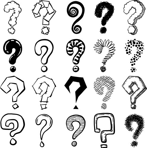 Black Question Mark Vector Images (over 25,000)