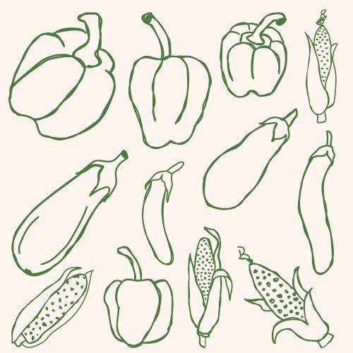 Vegetables Outline Vector Images (over 91,000)