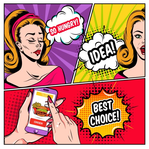 Fast food restaurant menu template Royalty Free Vector Image