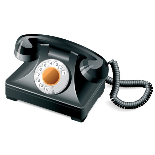 Phone red Royalty Free Vector Image - VectorStock