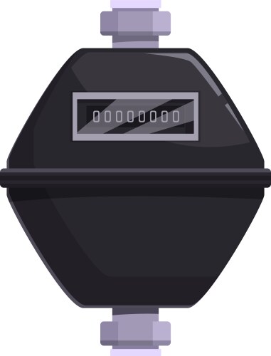 Analog electricity meter showing zero consumption Vector Image