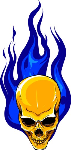 Blue Fire Skull Vector Images (over 580)