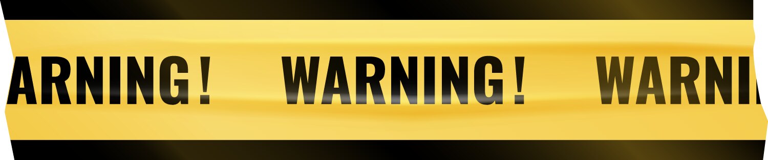 Realistic caution tape Royalty Free Vector Image