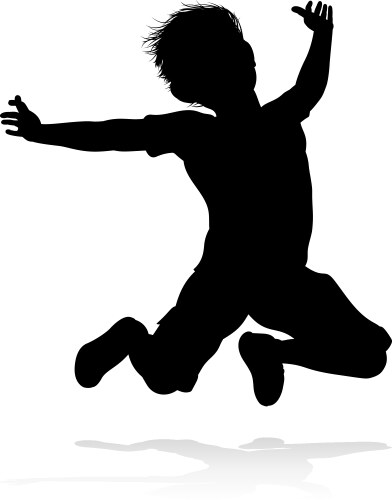 Child person silhouette Royalty Free Vector Image